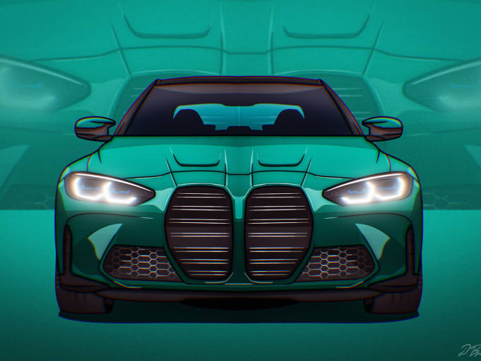 Create a custom car illustration by Dominicbrnkmn | Fiverr
