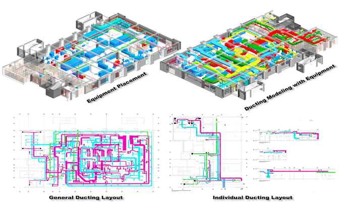 Do your hvac 3d mep bim model by Mirjariyadh | Fiverr