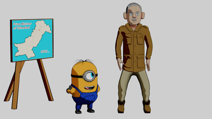 Create 3d model, texture, rig and animation by Hbsstudios | Fiverr