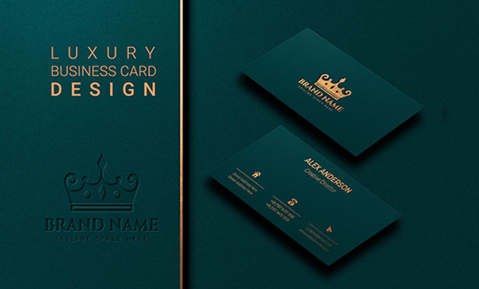 Design stunning, luxury, elegant and minimal business card within 12 ...