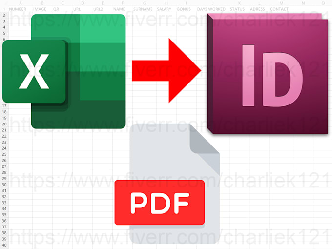 Do excel datamerge to indesign from simple to complex by Charliek121 ...