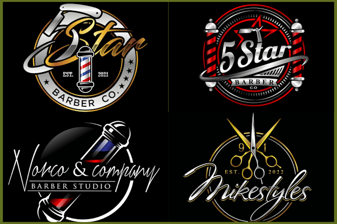 Design outstanding barber shop, barber, spa and beauty salon logo by ...