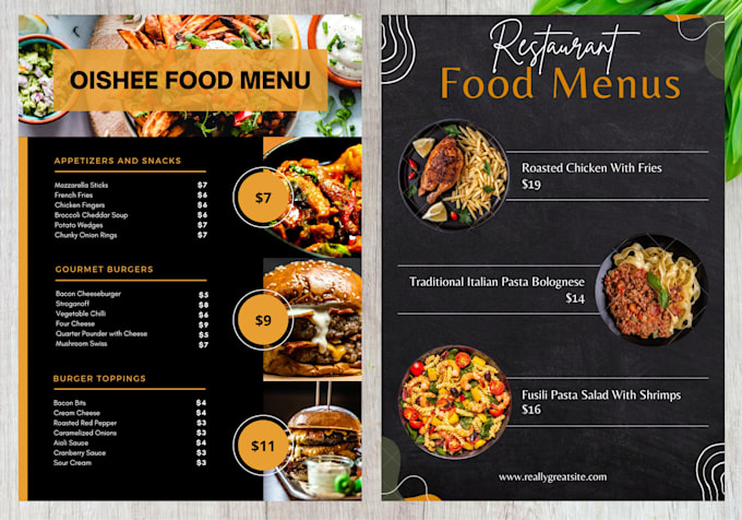 Design creative awesome food menu, restaurant menu by Piumi093 | Fiverr