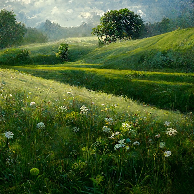 Draw beautiful landscape backgrounds by Poolapoo | Fiverr