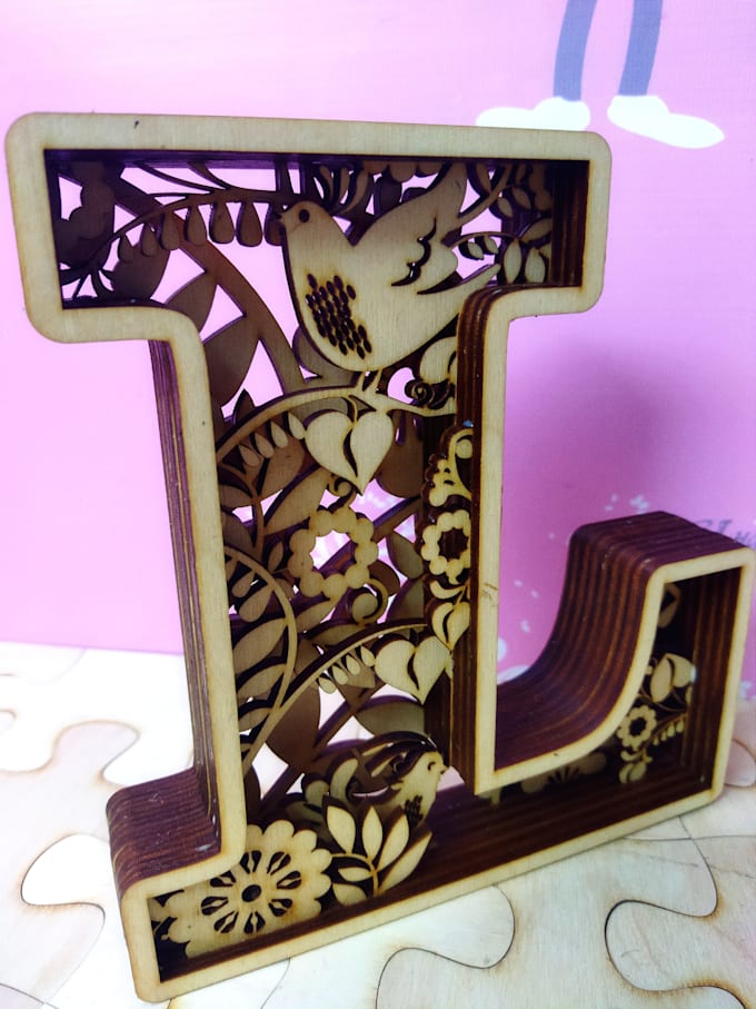 Make file with multilayer letters for laser cutting by Elenaekaterina ...