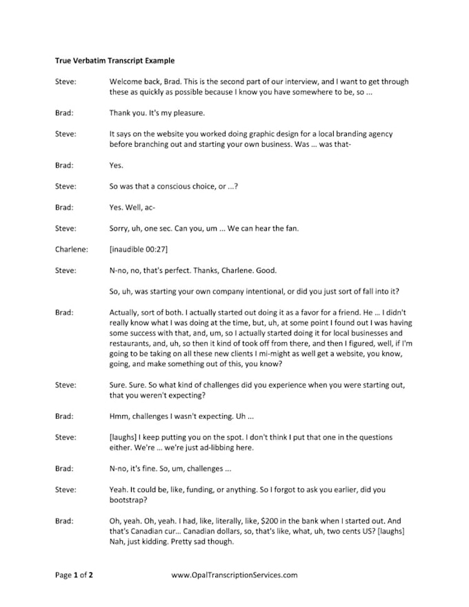 Type out spoken texts by Jilljansens | Fiverr