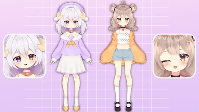 Draw a vtuber model by Xynakx | Fiverr