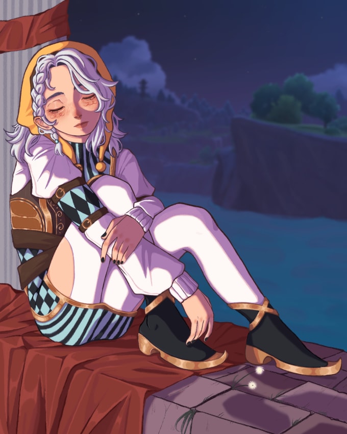 Draw Characters Oc Or Fanart In An Anime Style By Crescentlayl Fiverr