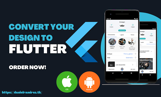 Convert your designs to flutter screens by Daniel_ramirezj | Fiverr