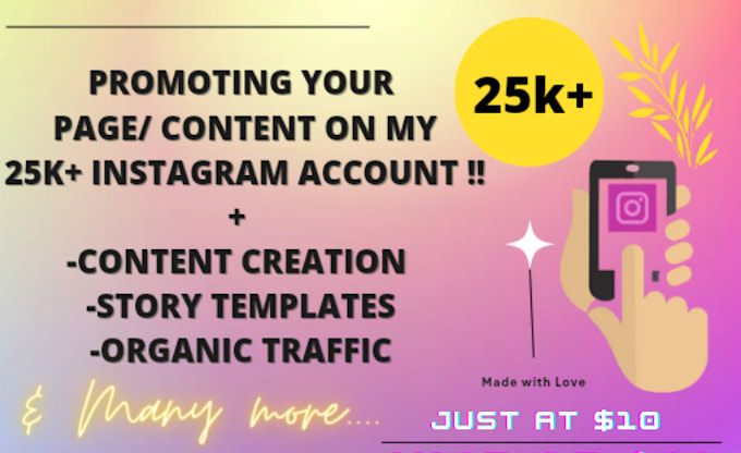 Promote your content on my 25k plus instagram account by Ishasharon ...