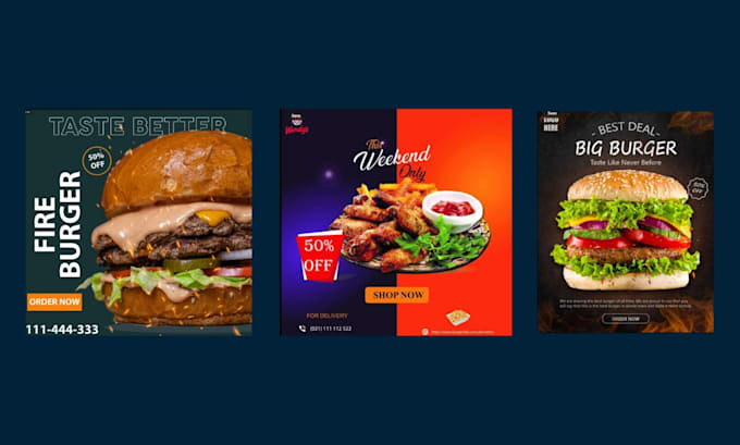 Create a amazing food menu design, food flyer, and restaurant menus for ...