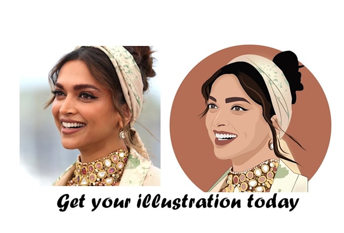 Create a customized quick vector portrait for you by Janice_0102 | Fiverr