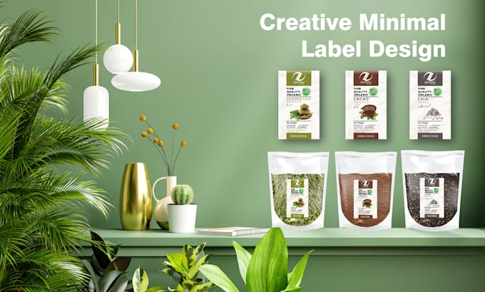 Creative minimal label design by Umbersaba17 | Fiverr