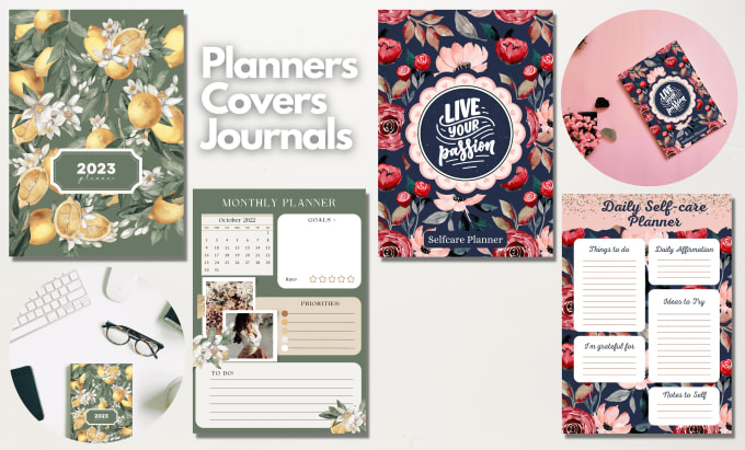 Design custom planner, calendar, journal or covers by Sawayraa18 | Fiverr