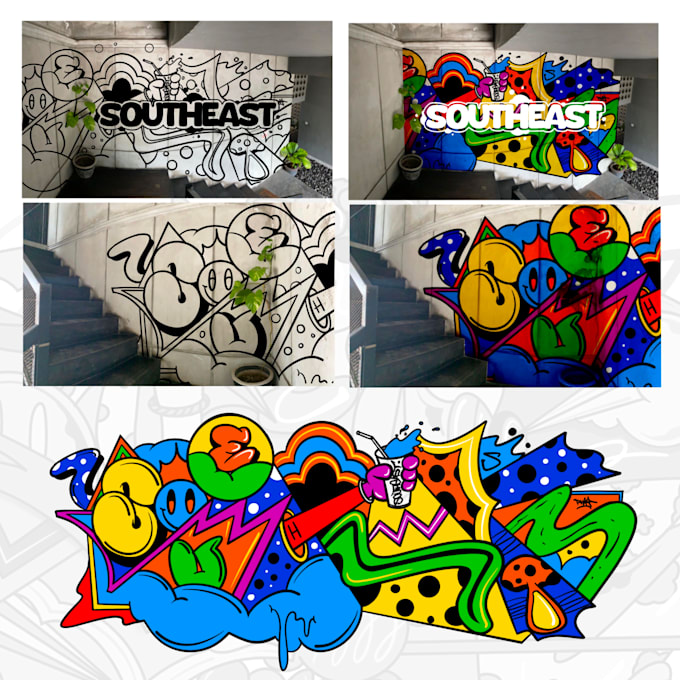 Design cool graffiti doodle art for your bussines by Phaywork | Fiverr