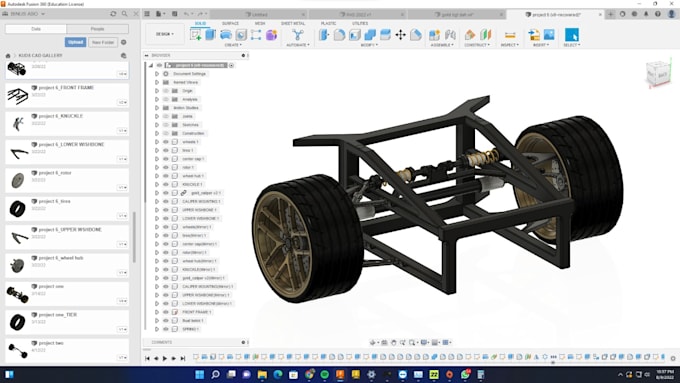 Help you create 3d cad models in cad software by Fadlimuhammad | Fiverr