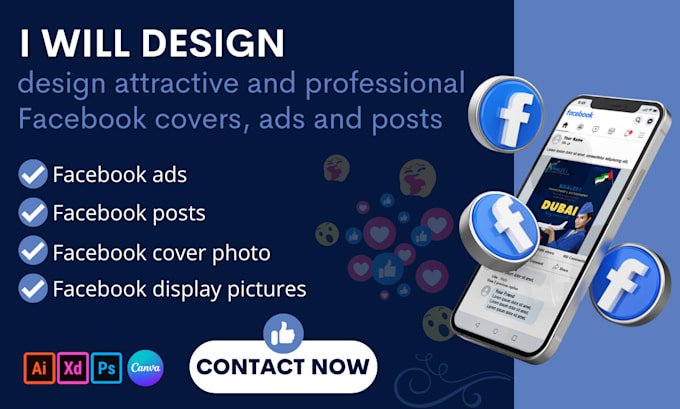 Design professional facebook posts, covers, ads by Ume_habiba_anam | Fiverr