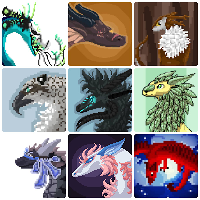 Create pixel art icons and profile pictures by Goldpixela | Fiverr