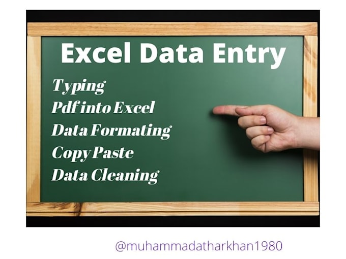 Provide Excel Data Entry Merge Pdf Convert Into Excel Formatting Vlookup By Muhammadathar1
