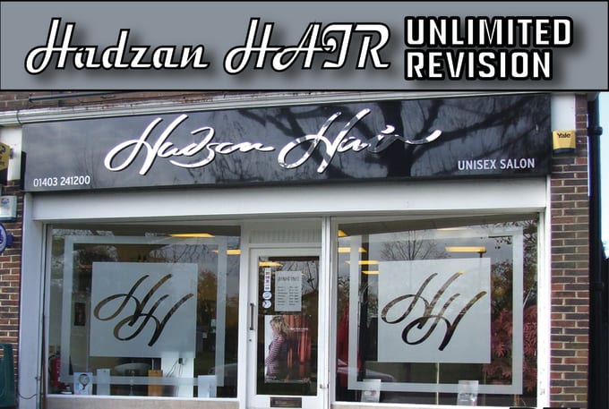 Design stunning shop front sign storefront sign window graphics by ...