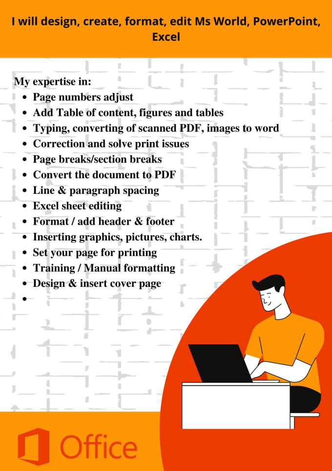 Format, design, edit, ms word, excel document by Hamidkhan841 | Fiverr