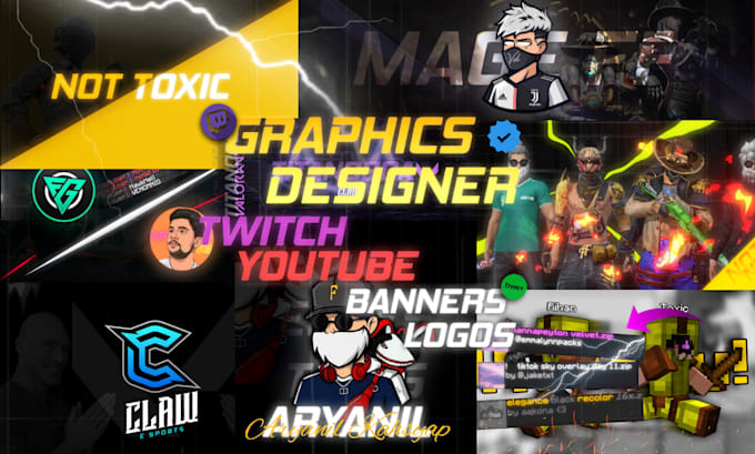 Design beautiful gaming logo and banner for twitch and youtube by ...
