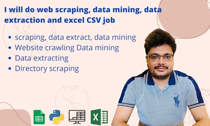 Do Web Scraping Data Mining Data Extraction And Excel Csv Job By Haseebameer Fiverr