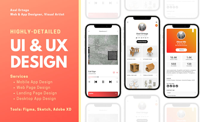 Create highly detailed web and app ui designs by Aioi_design | Fiverr