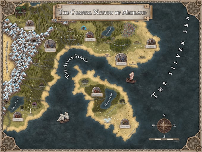 Create a region or world map for your rpg game or novel by ...