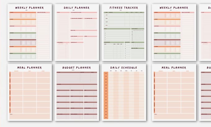 Design custom kdp planners, journals, notebook, calendars, tracker ...