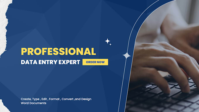 Type and format any kind of data efficiently by Djabercheriet | Fiverr