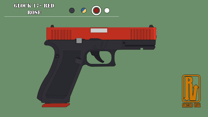 Create 2d animated guns for your 2d game project by Ranecloudz | Fiverr