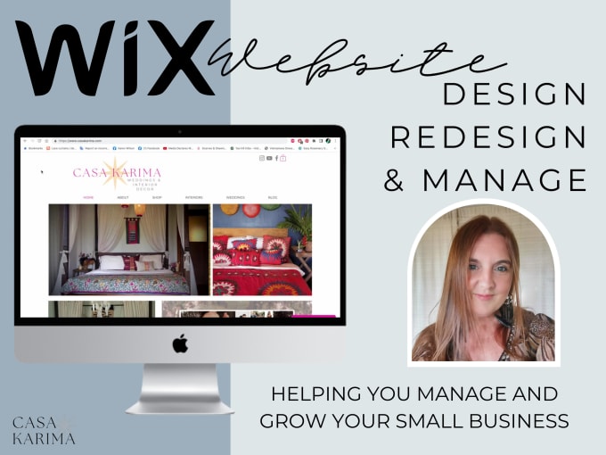 Custom design or redesign your wix website by Casakarima | Fiverr