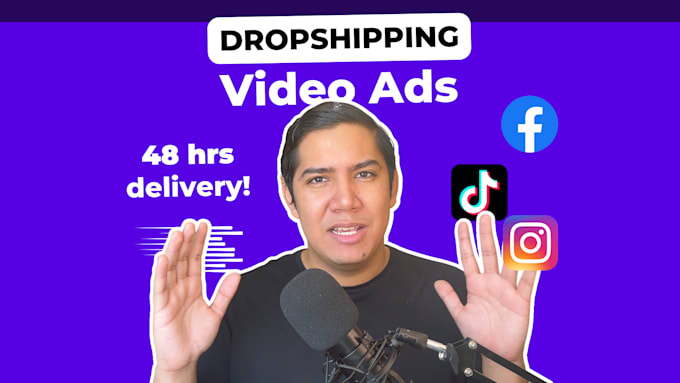 Create viral dropshipping video ads for facebook and tiktok ads by ...