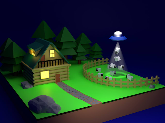 Render 3d modeling and 3d animation in blender by Builder_3d | Fiverr