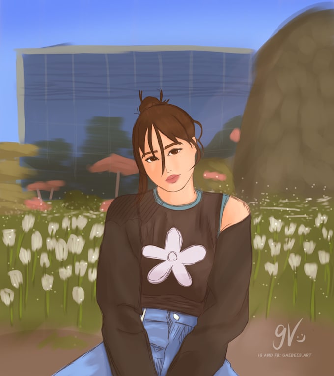 Draw art commissions in a webtoon or manhwa style by Grvalbuena | Fiverr