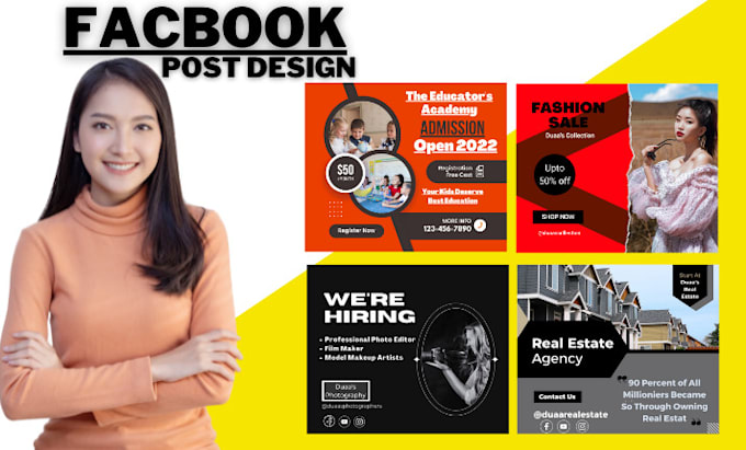 Do best social media design facbook poster for you by Shaikhduaa10 | Fiverr