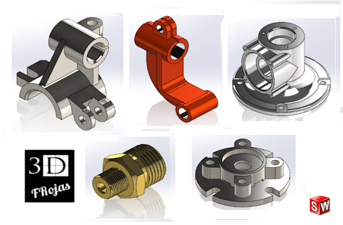 Create a 3d model in solidworks from a 2d plan or sketch by Frojas3d ...