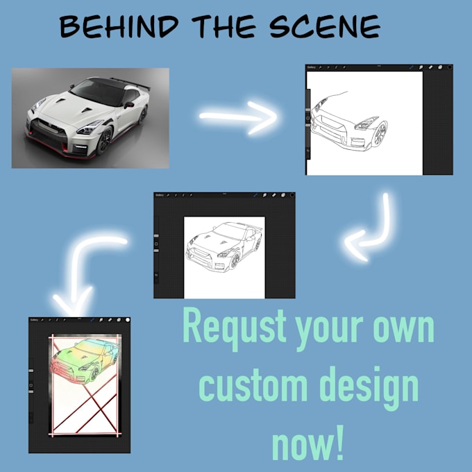 Illustrate any image you provide by Maeve_levi | Fiverr