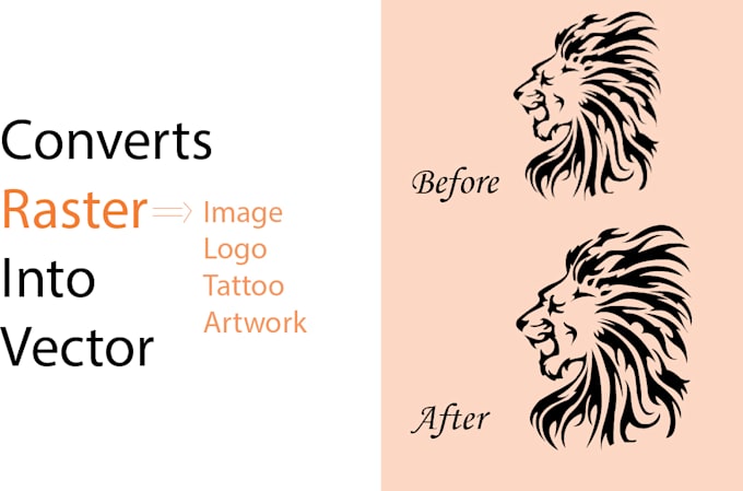 Convert your raster image, logo, tattoo design, and artwork into vector ...