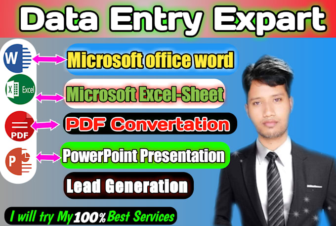 Perfectly data entry, word, excel, copy pest, web scraping by Md_mostofa94 | Fiverr