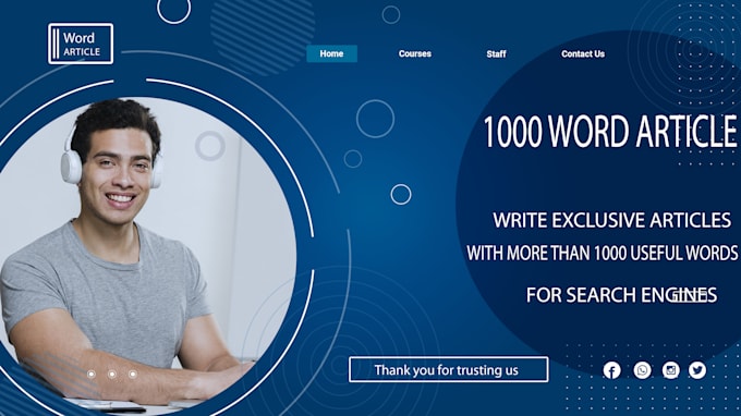 Write an exclusive 1000 word article for your website by Lyalymoon | Fiverr