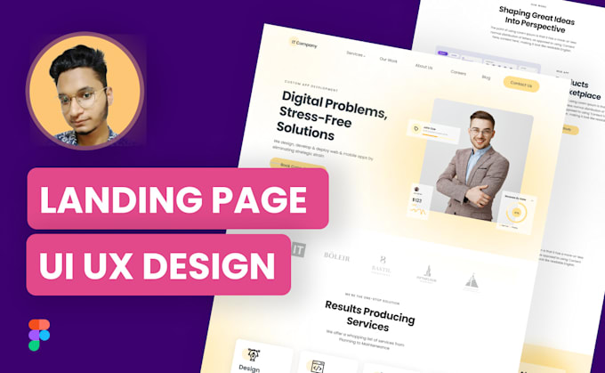 Do responsive landing page design in figma by Hanzila_shakil | Fiverr