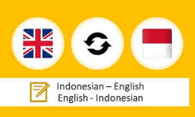 Translate english to indonesian and vice versa by Donutsmoothie | Fiverr