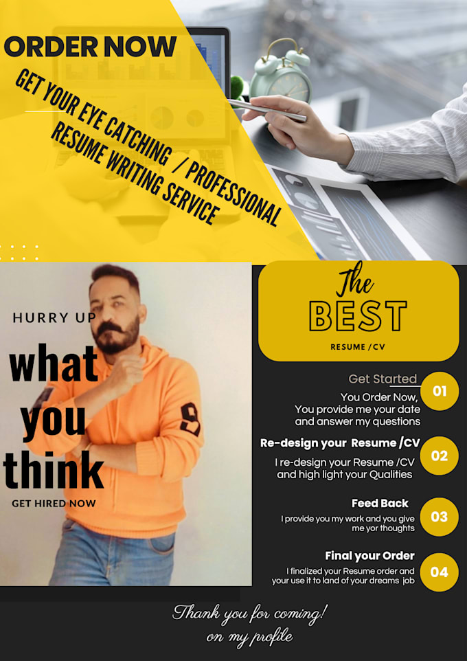 Provide u best resume writing service, professional, modern, simple cv ...