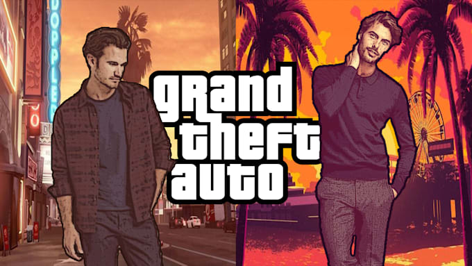 Create a beautiful gta effect on your image by Design__wolf | Fiverr