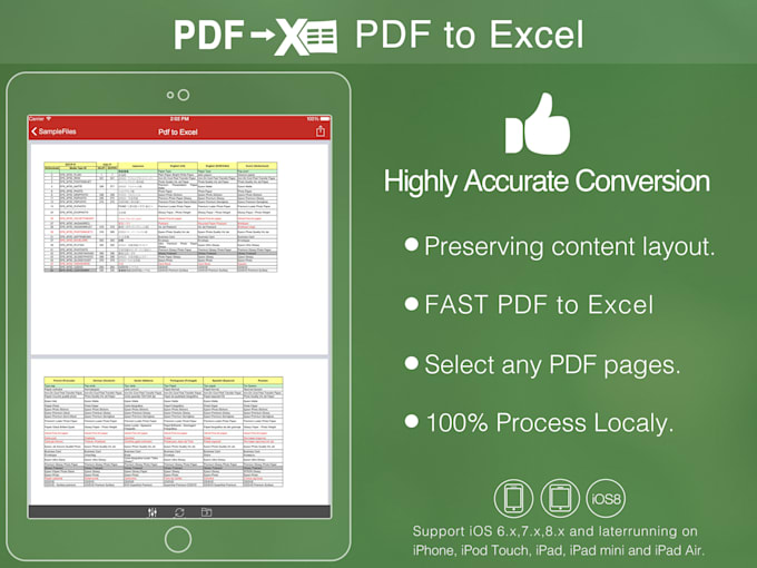 Convert pdf file into excel file by Sheikhmahad941 | Fiverr