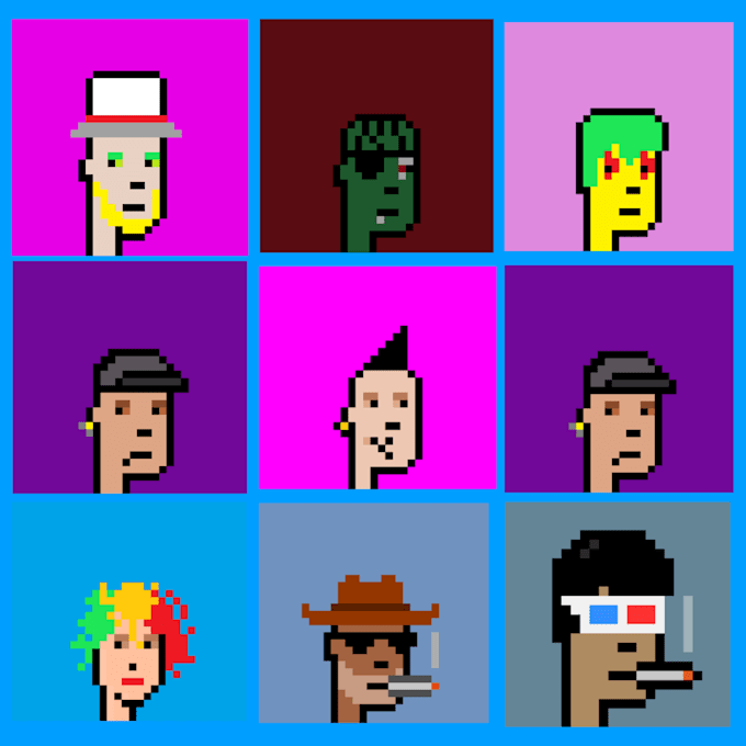 Do custom crypto punk nft image and pixel art by Kod_crpt | Fiverr