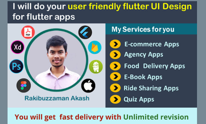Do your user friendly flutter ui design for flutter apps by Appexpertz ...