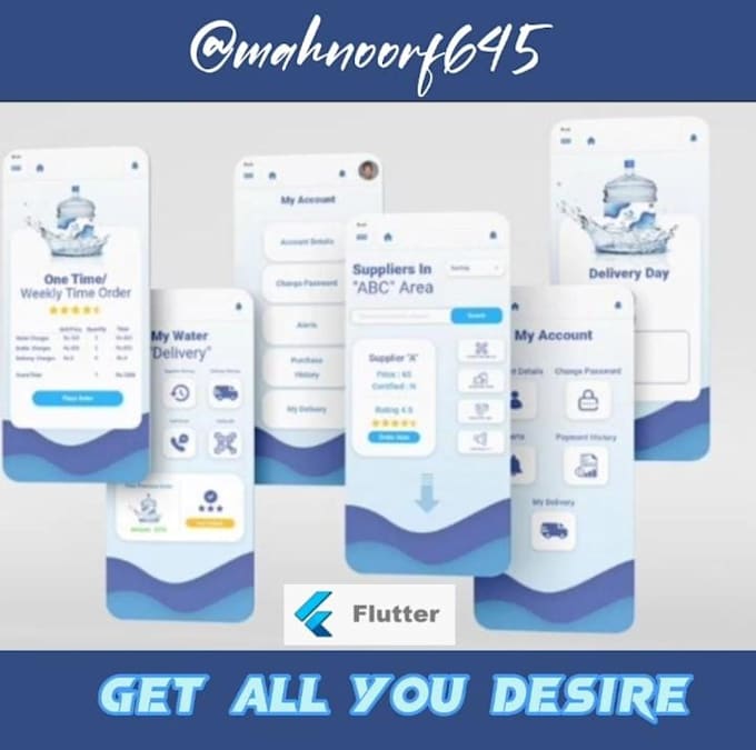 Design responsive mobile app frontend with flutter by Mahnoorf645 | Fiverr